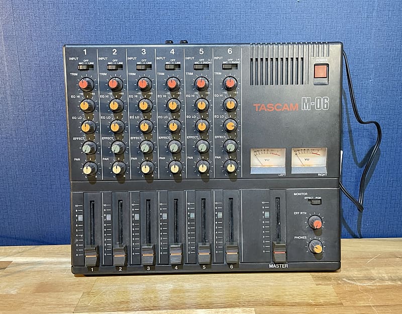 TASCAM M-06 80s 6 Channel All Stereo Mixer Very Rare | Reverb