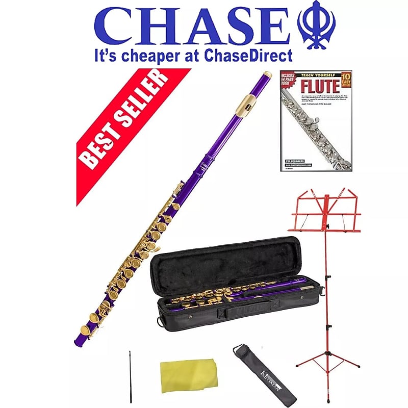 Elkhart Vincent Bach Purple Flute Pack | Split E Mechanism | Reverb