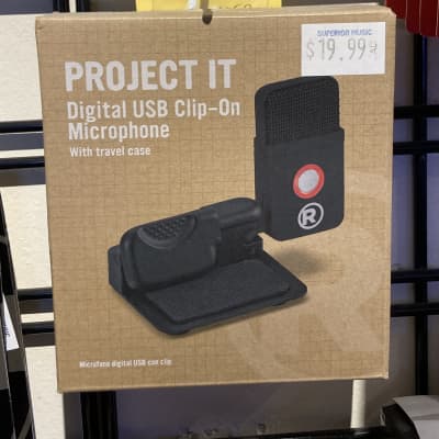 Radioshack Digital USB clip - on microphone With case | Reverb