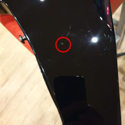 ESP LTD Alexi-600 Black with Yellow Pinstripe (B stock) | Reverb