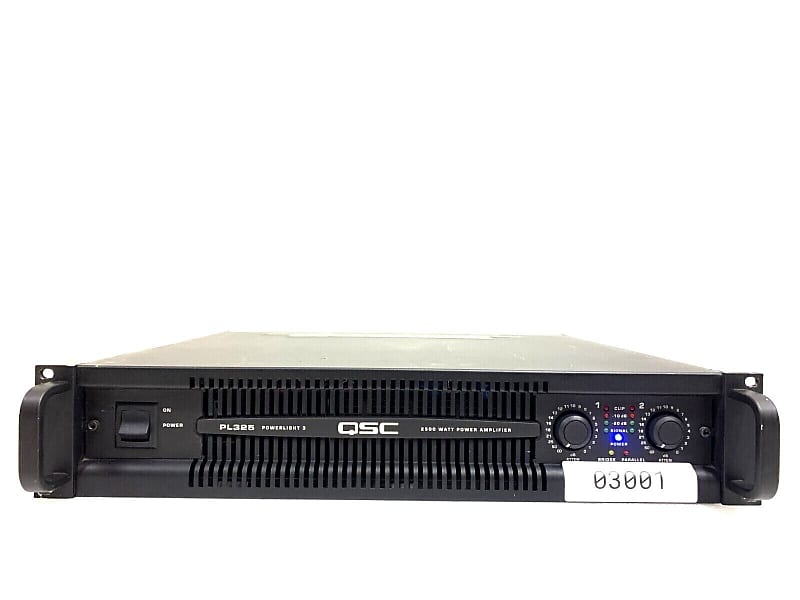 QSC PL325 PowerLight 3 Series 2500W Power Amplifier #03001 | Reverb