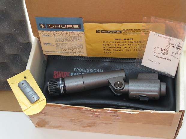 Vintage SHURE SM56 Dynamic Microphone. NOS, Mint. w/ box & | Reverb