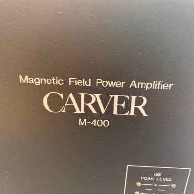 Carver M400 Stereo/Mono Power Amplifier * 200W RMS * 1980 | Reverb