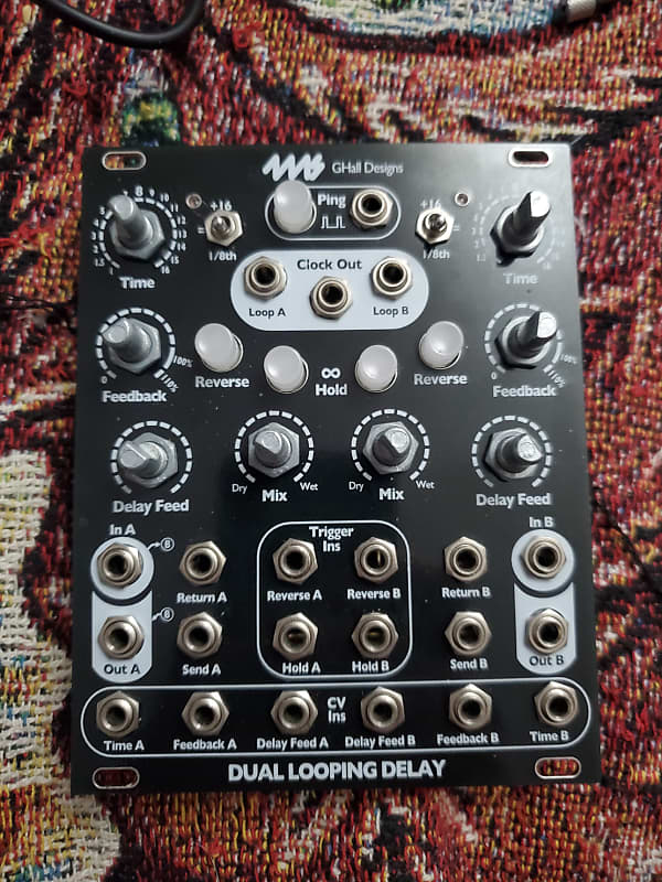 4MS Dual Looping Delay Black Front Panel. Black | Reverb UK