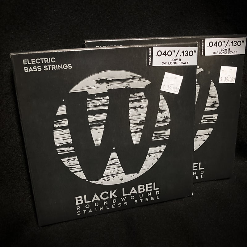 Warwick Black Label Bass strings sets - (2 each) 40-130 | Reverb