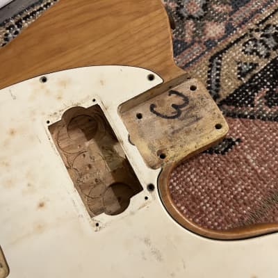 Vintage Fender Telecaster Body & Pickguard 1967 1968 Natural | Reverb