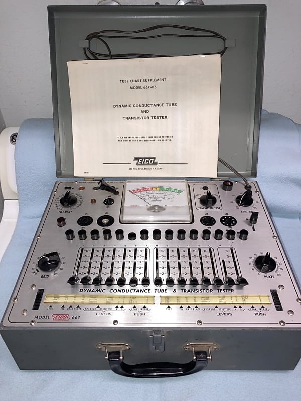Eico Model 667 Tube Tester with Documentation, Tested and | Reverb