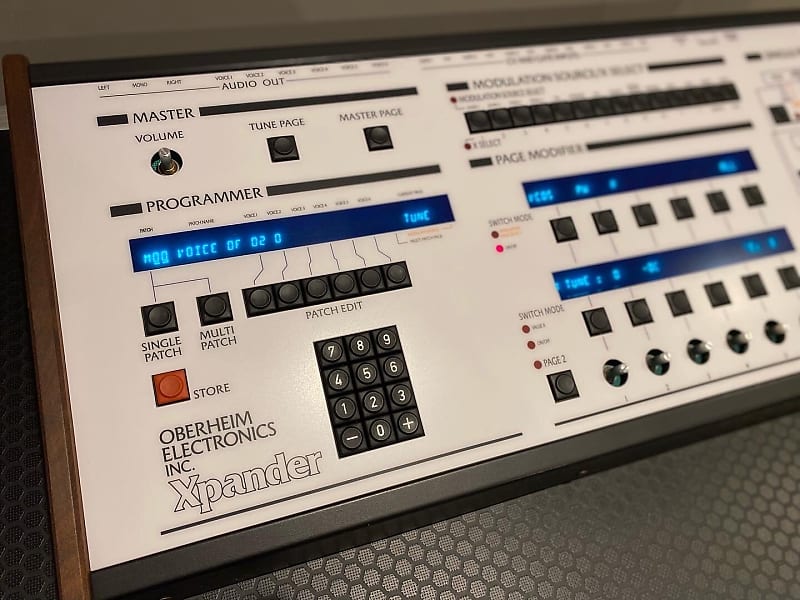 Oberheim Xpander_LTD _FULL replacement top panel overlay with | Reverb