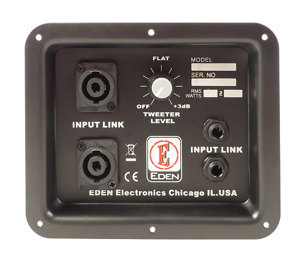 Eden 410XLT Bass Cabinet Input Panel and Crossover Assembly | Reverb