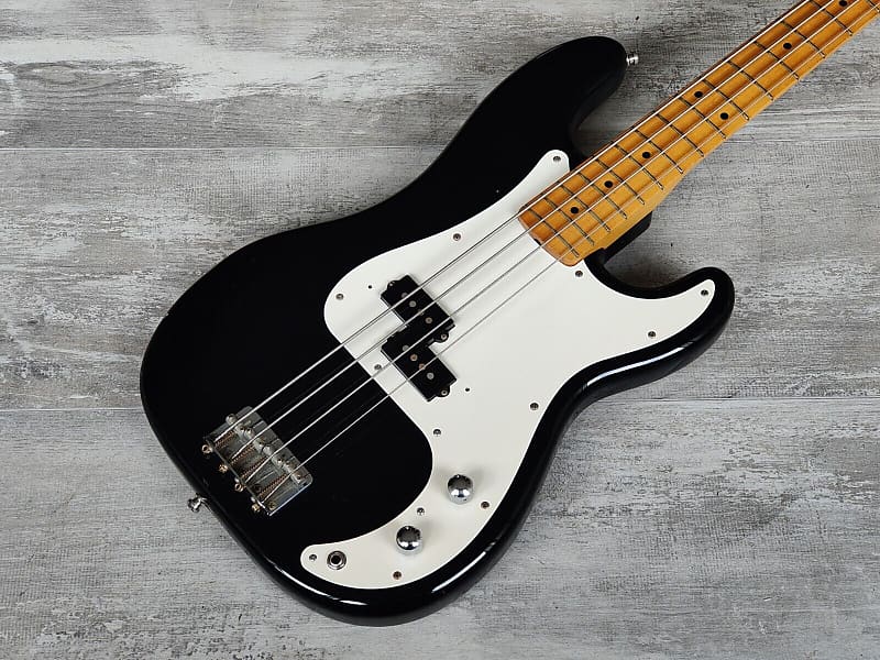 1997 Fender Japan PB57-53 '57 Reissue Precision Bass (Black) | Reverb