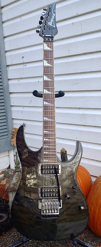 Ibanez RG 320 DXQM 2004 - Grey Quilt | Reverb
