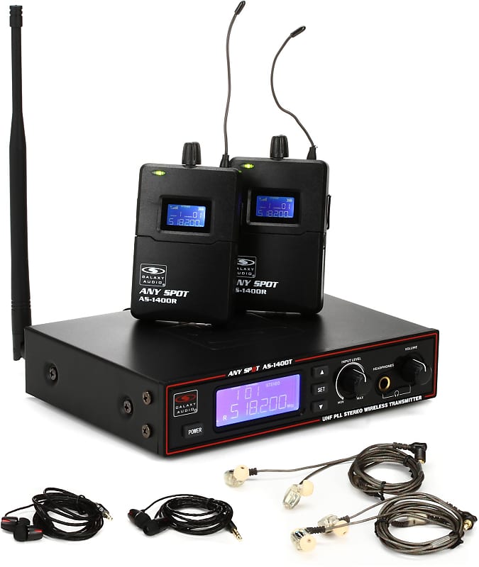 Galaxy Audio AS1410-2 Wireless In-ear Monitor System for | Reverb