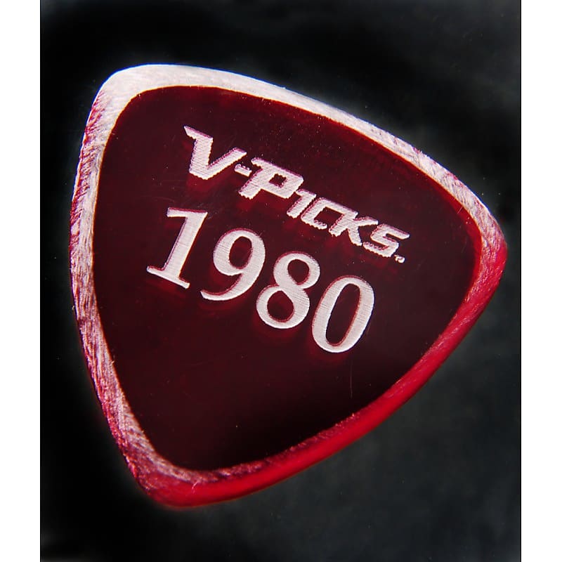 Púa V-Picks 1980 Ruby Red | Reverb