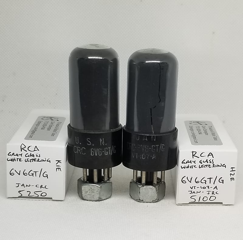 RCA JAN 6V6GT/G VT-107-A Gray Glass Very Well Matched | Reverb Canada