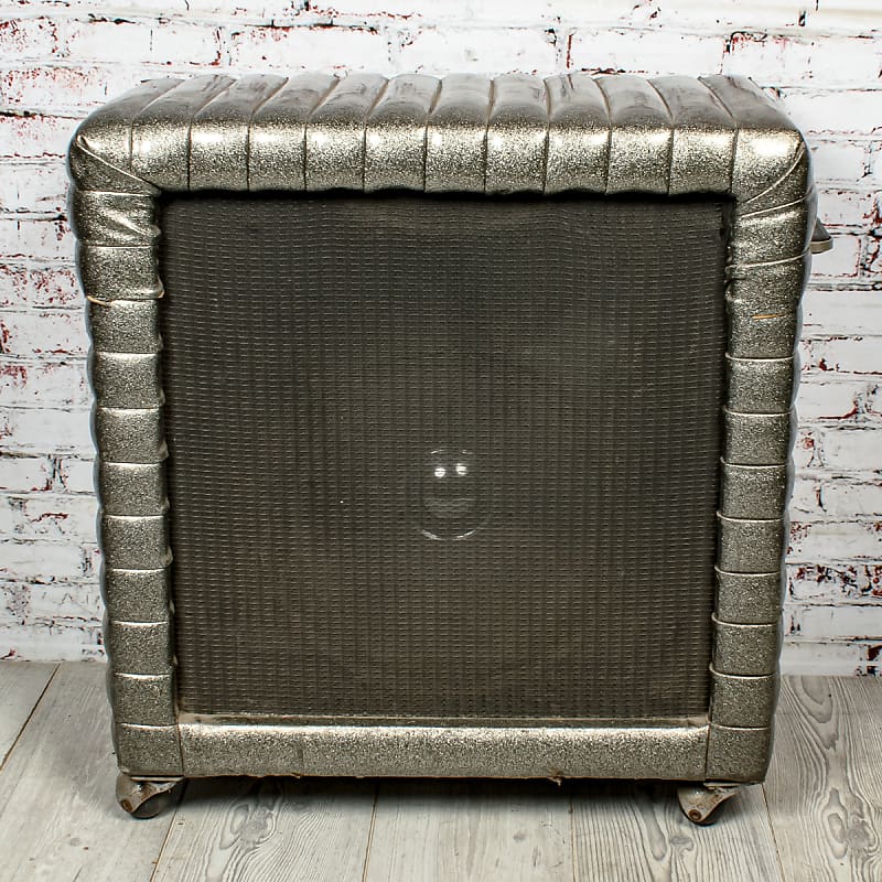Kustom - 1x15" Extension Cab - Silver Sparkle Vintage 15" | Reverb