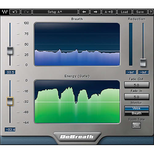 Waves DeBreath - Breath Detection Plug-In (Native/SoundGrid, | Reverb