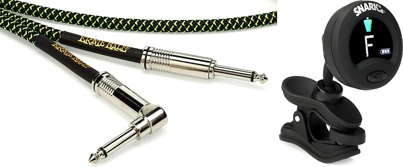 Ernie Ball P06077 Braided Straight to Right Angle Instrument | Reverb