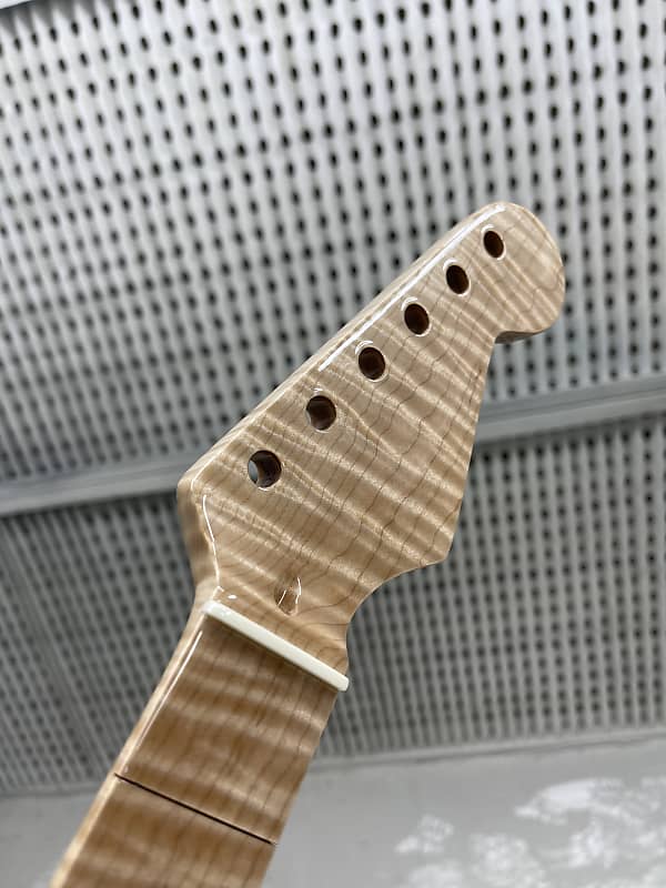 5A Flamed maple S neck - One Piece | Reverb