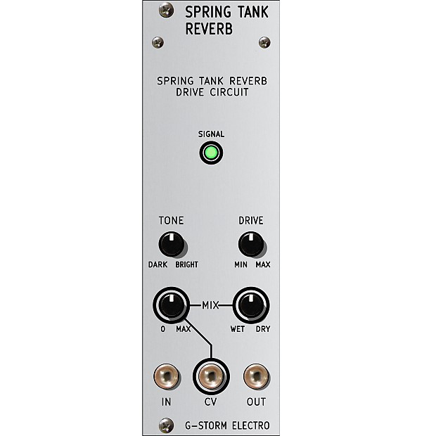 G-Storm Electro Spring Tank Reverb Driver ALUMINUM Eurorack | Reverb