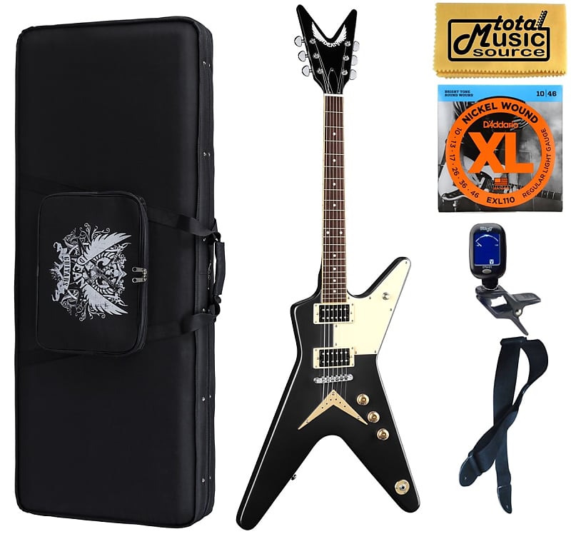 Dean ML 79 Standard w/Half PG Classic Black Electric Guitar, | Reverb