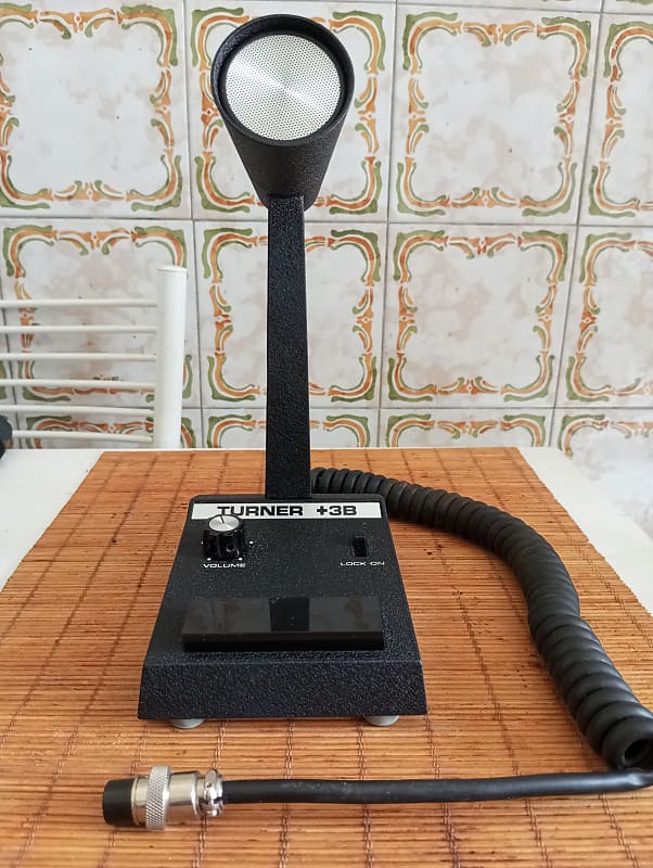 Turner +3B 1970s CB/HAM Radio Amplified Desk MIC 4-Pin | Reverb