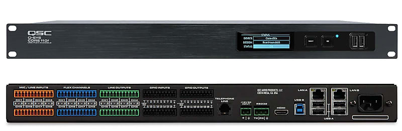 Q Sys Core 110f Network Analog I O Processor Licensed Reverb