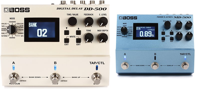 Boss DD-500 Digital Delay Pedal Bundle with Boss MD-500 | Reverb