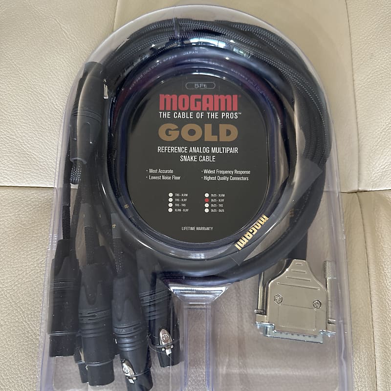 Mogami Gold DB25-XLRF 8 Snake Cable 5' | Reverb