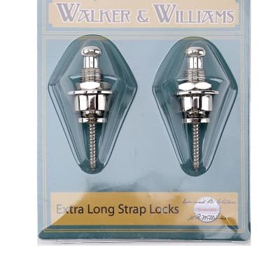 Walker and Williams XSL-2 Extra Long Deep Barrel Chrome Strap | Reverb