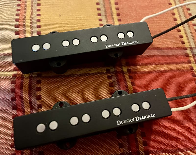 Squier Duncan Designed Jazz Bass Pickup Set with Screws and | Reverb