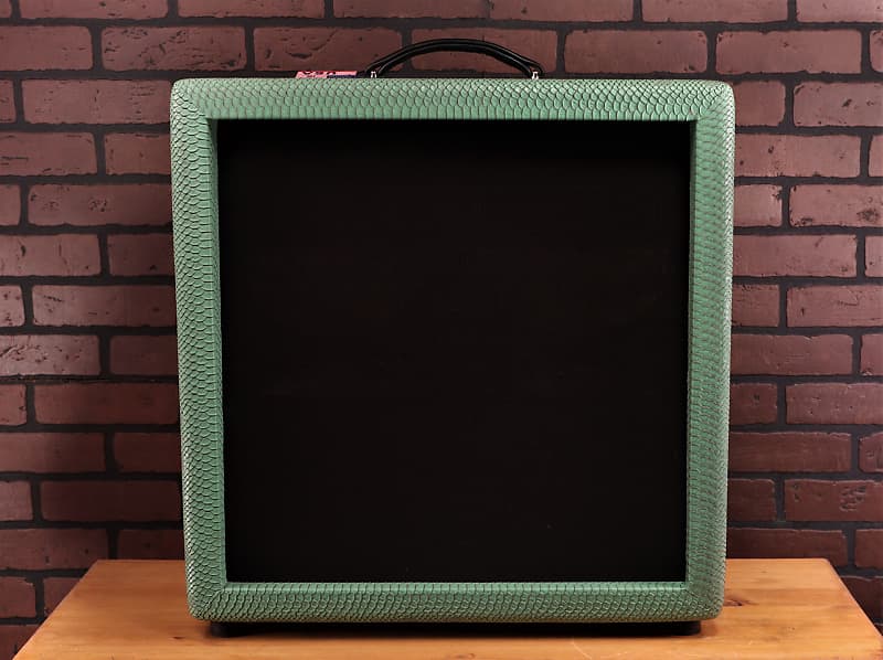 4 X 10 Open Back Green Scaly Snakeskin Cube Extension Cabinet | Reverb