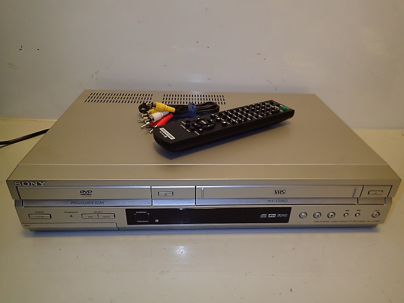 Sony SLV-D350P VHS VCR DVD Combo Player Silver w/ Remote | Reverb