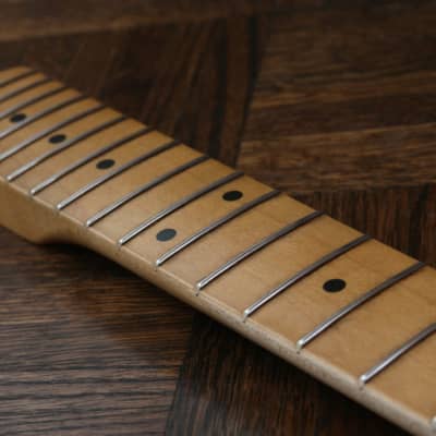 Aged Allparts Strat Neck Nitro Relic Rolled Fingerboard Edges | Reverb