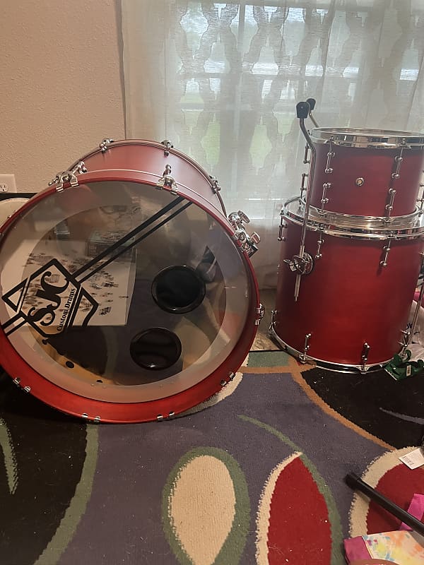 SJC custom 2012 - Satin Red | Reverb