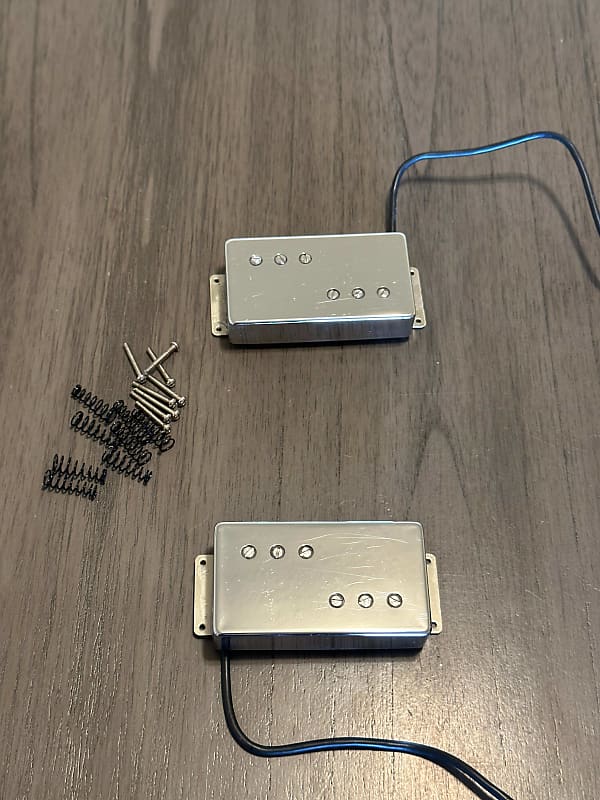 Mojotone '72 Wide Range Humbucker Pickup Chrome Pickup Set | Reverb