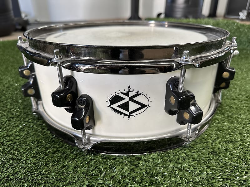 Rocket Shells Carbon Fiber Snare Drum 13” x 5” - White w/ | Reverb