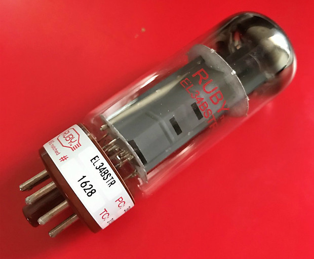 EL34 RUBY Matched Pair | Reverb UK