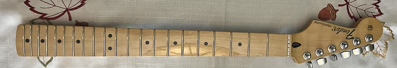 Fender Left Handed Strat Neck 2018 - Maple | Reverb