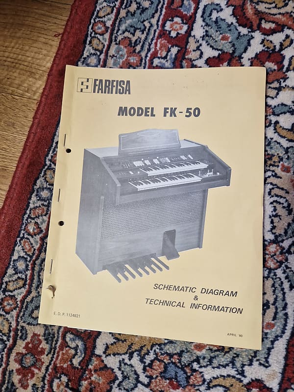 Farfisa Model FK-50 Schematic Diagrams and Technical | Reverb