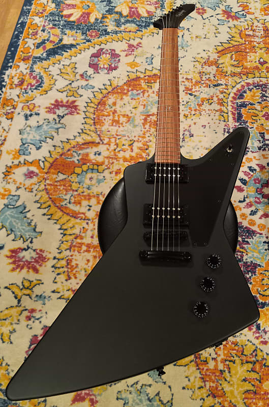 Epiphone '58 Goth Explorer 2019 Matte Black | Reverb