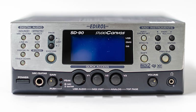 Edirol SD-90 Studio Canvas 128-Voice Sound Module & USB | Reverb