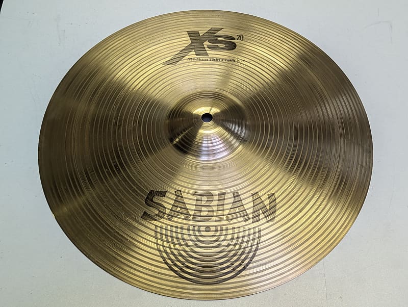 Super Clean! Sabian XS 20 Medium Thin 16" Crash Cymbal - | Reverb