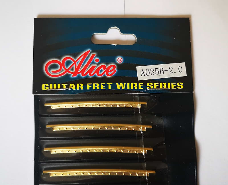Alice Guitar Fret Wire 2.0mm Brass | Reverb