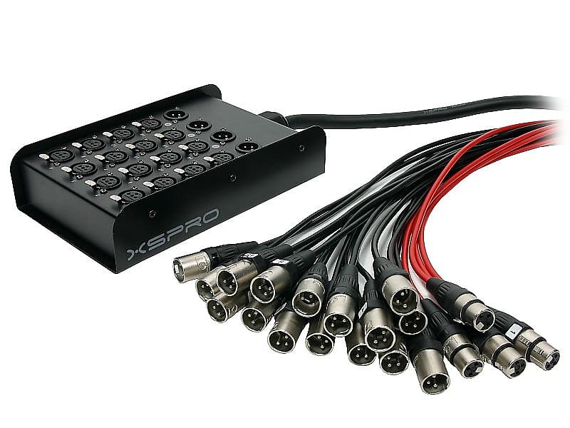 XSPRO 16 X 4 Channel 50' Pro Audio Low Profile Stage Box | Reverb