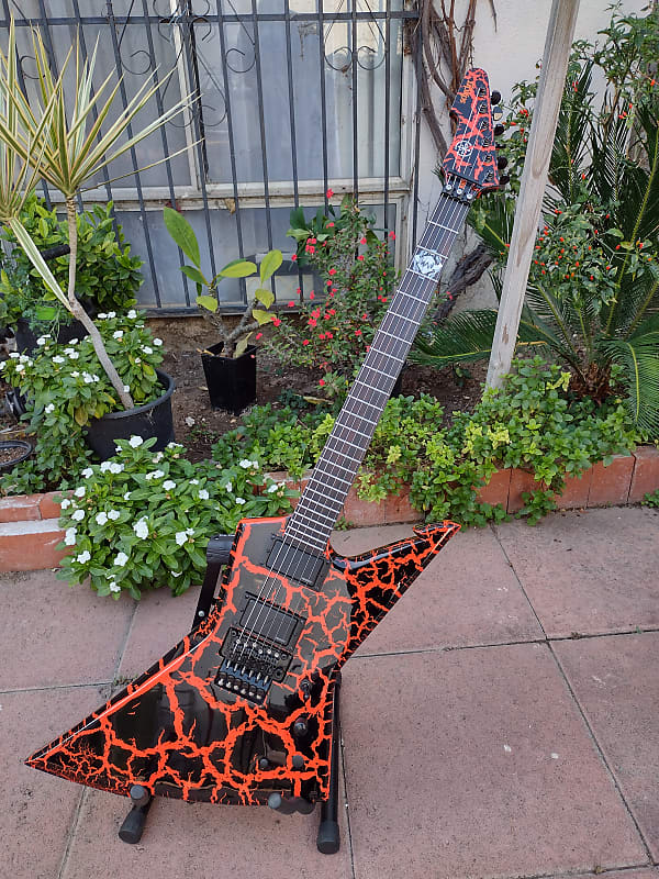 Schecter Balsac E-1 Orange Crackle | Reverb