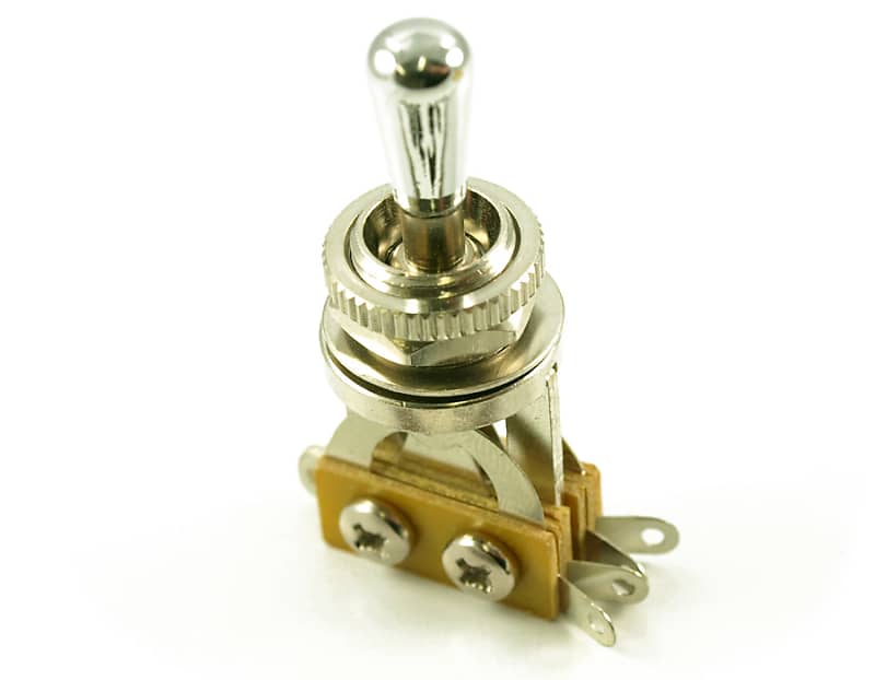 Metric Toggle Switch For LP Style Guitars - CHROME WITH METAL | Reverb