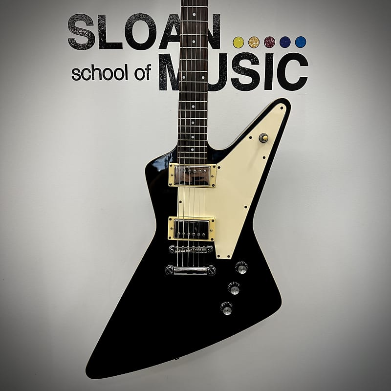 USED Hamer XT Series Standard Explorer - Black w/ Seymour | Reverb