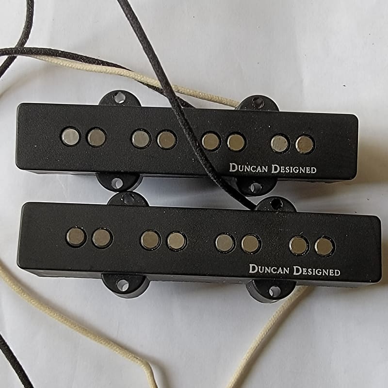Squier Duncan Designed Jazz Bass Passive Pickups (Black) | Reverb