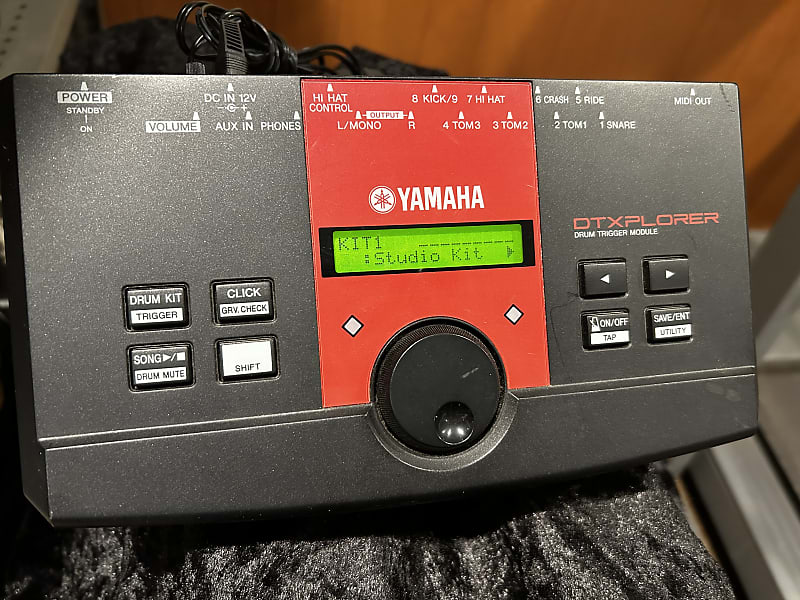 Yamaha DTxplorer DTXPL Electronic Drum Trigger Module - Black | Reverb