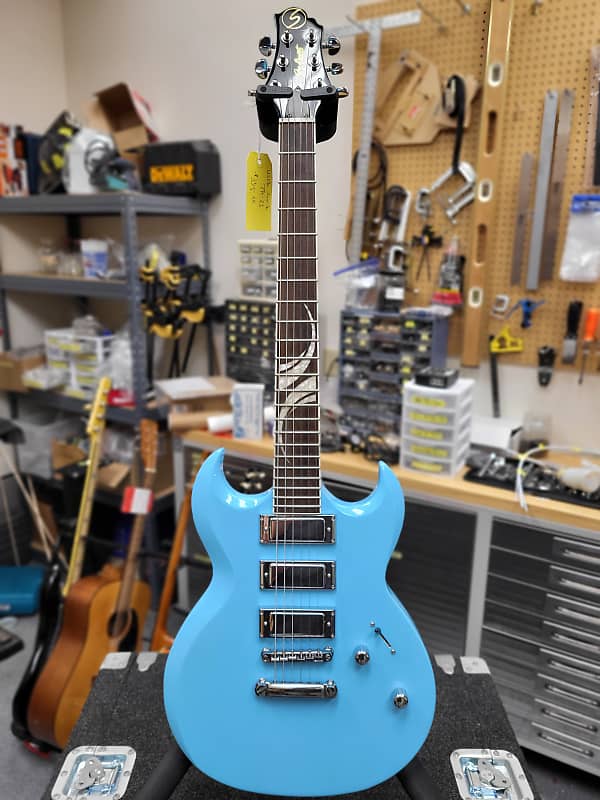 Samick TR33 Greg Bennett Torino Electric Guitar - Daphne Blue | Reverb